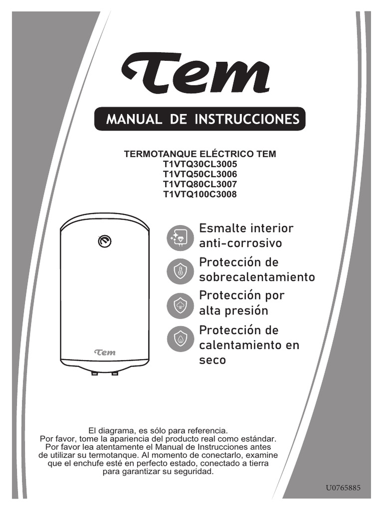 Instruction Booklet Tem6 | PDF | Tubo vacío | Fusible (Eléctrico)