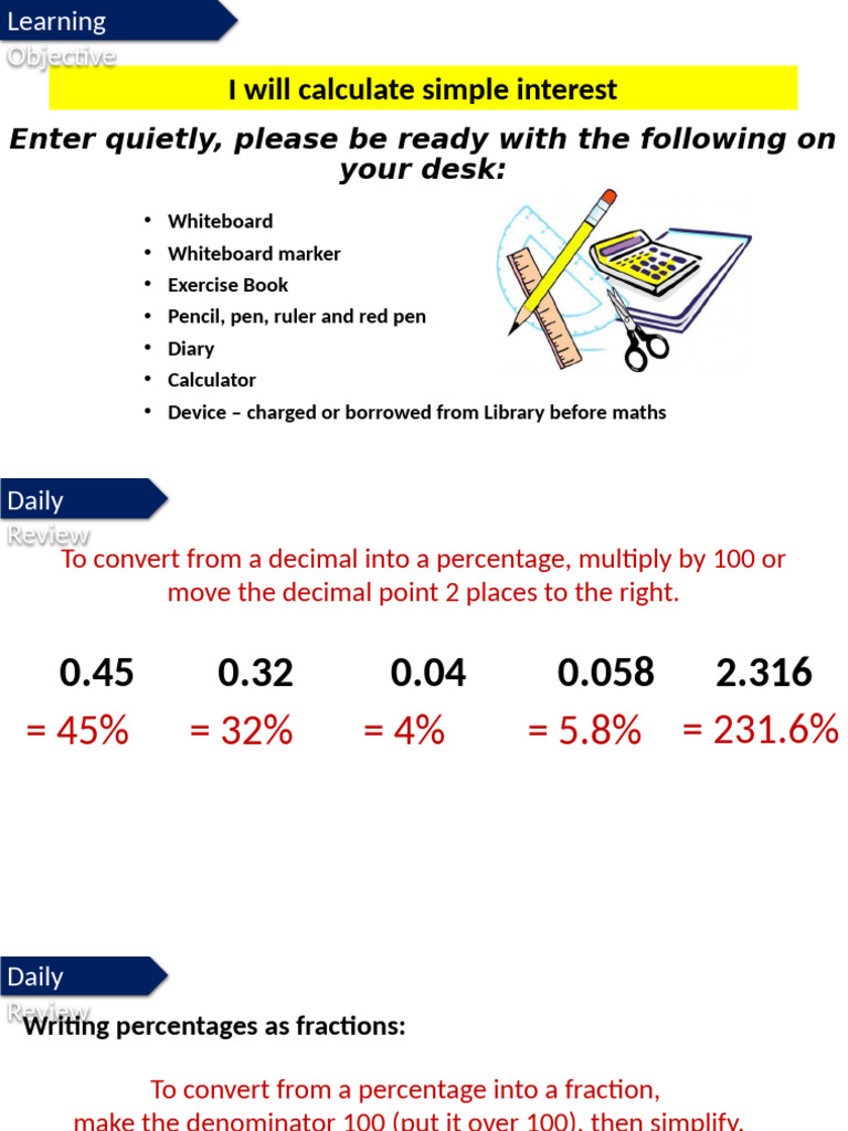25 - Simple Interest | PDF | Interest | Loans