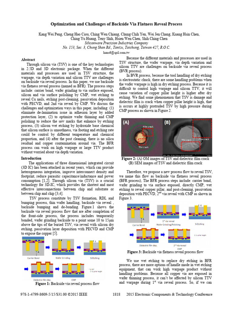 Optimization - and - Challenges - of - Backside - Via - Flatness ...