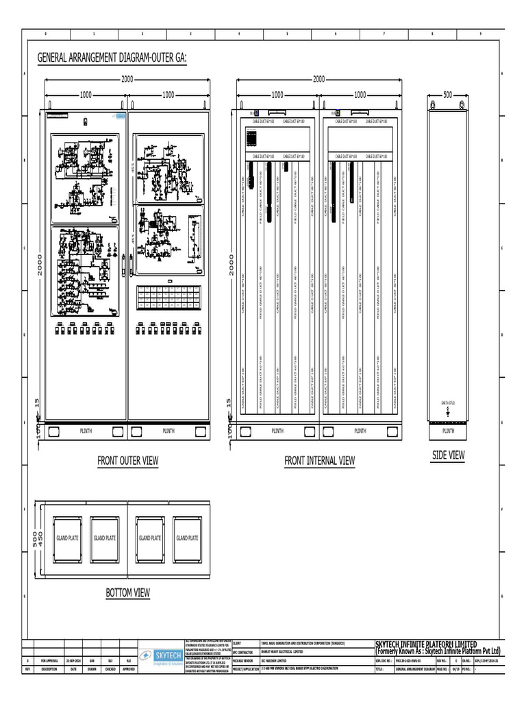 General Arrangement Diagram-Outer Ga:: Front Outer View Front Internal ...