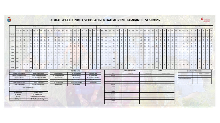 Master Timetable 2025 (1) | PDF