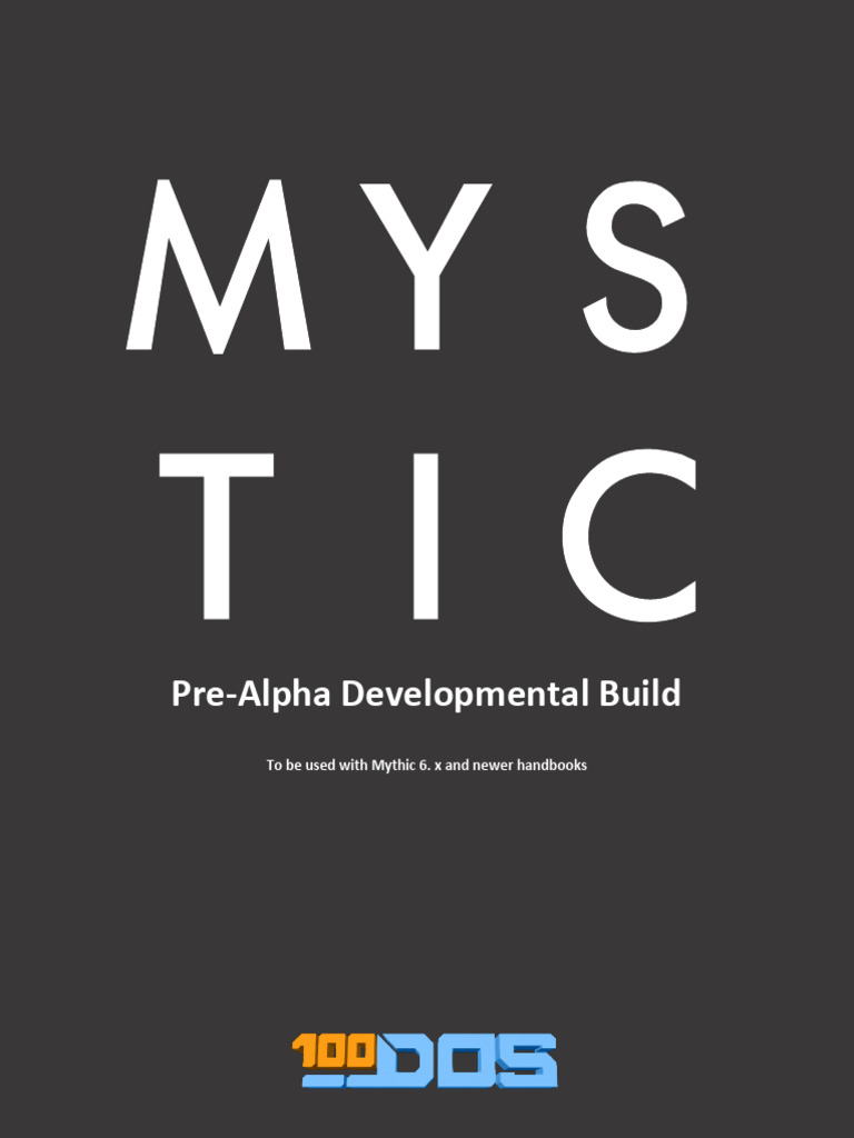 Mystic Development Alpha | PDF | Alchemy