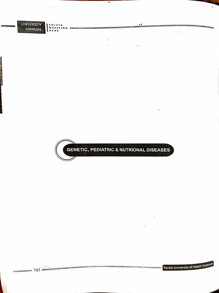 Genetic, Paediatric & Nutritional Diseases Impulse | PDF | Genetics ...