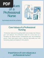 Core Values of Professional Nurse | PDF | Nursing | Altruism