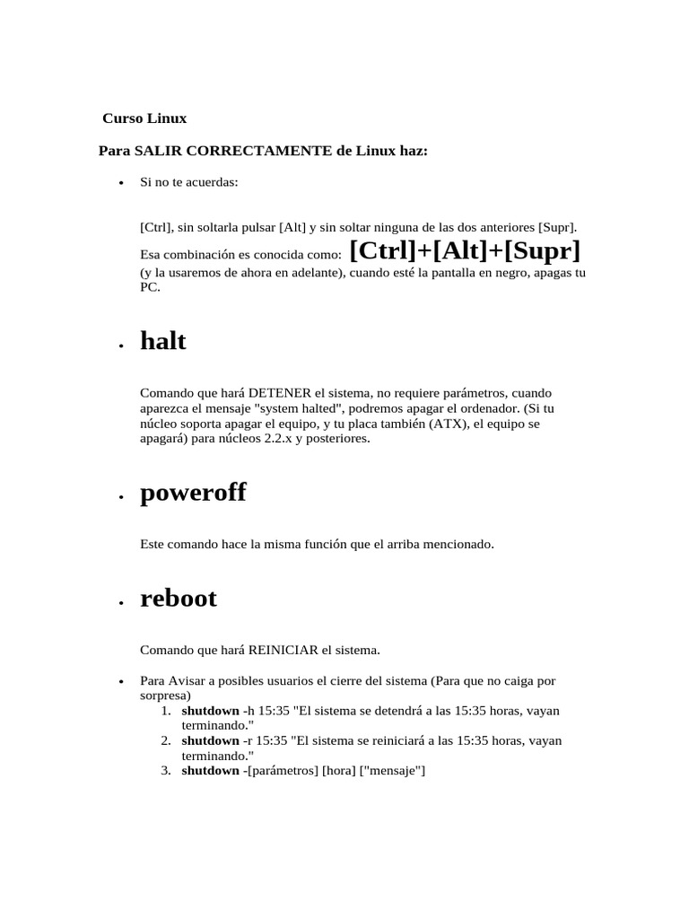 Curso Linux | PDF | Archivo de computadora | Sistema de archivos