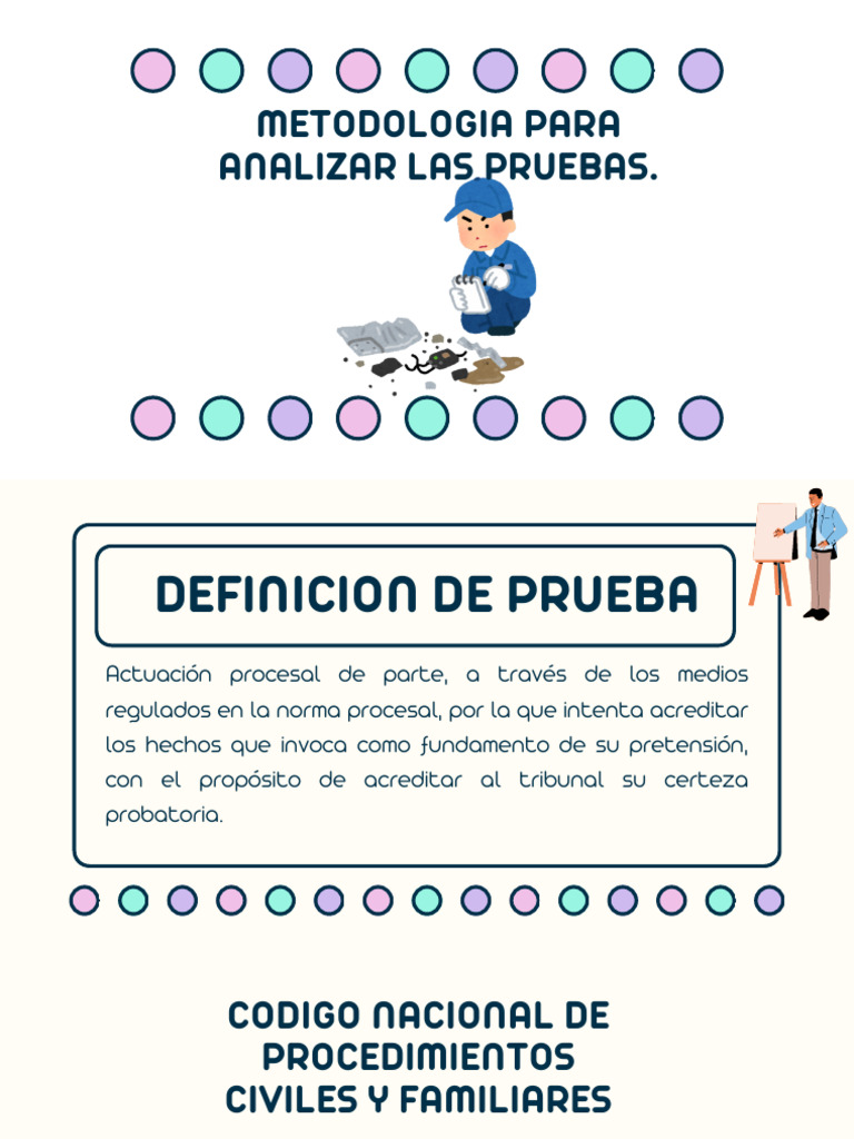 Metodologia para Analizar Las Pruebas. | PDF | Jurisdicción | Ley procesal