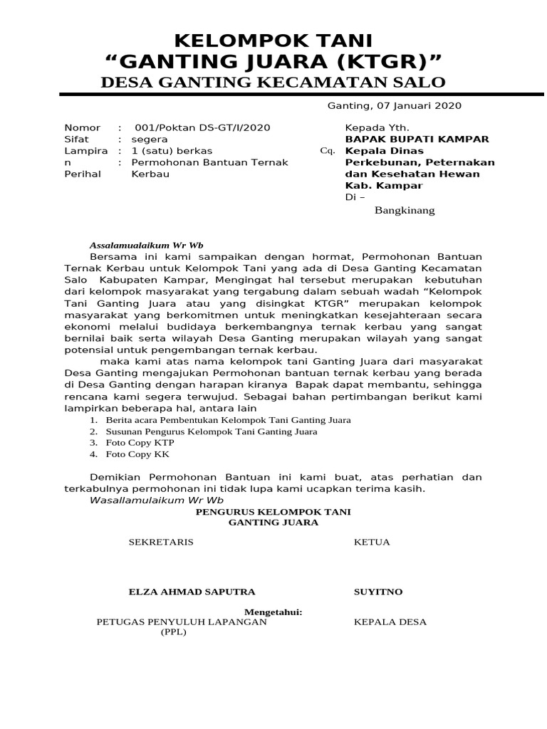 Proposal JBANTUAN KERBAU | PDF