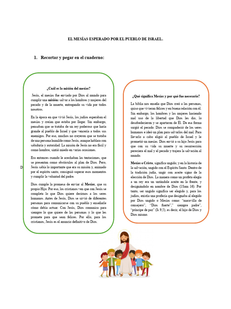 Mesías: Promesa y Misión de Jesús | PDF | Mesías | La unción