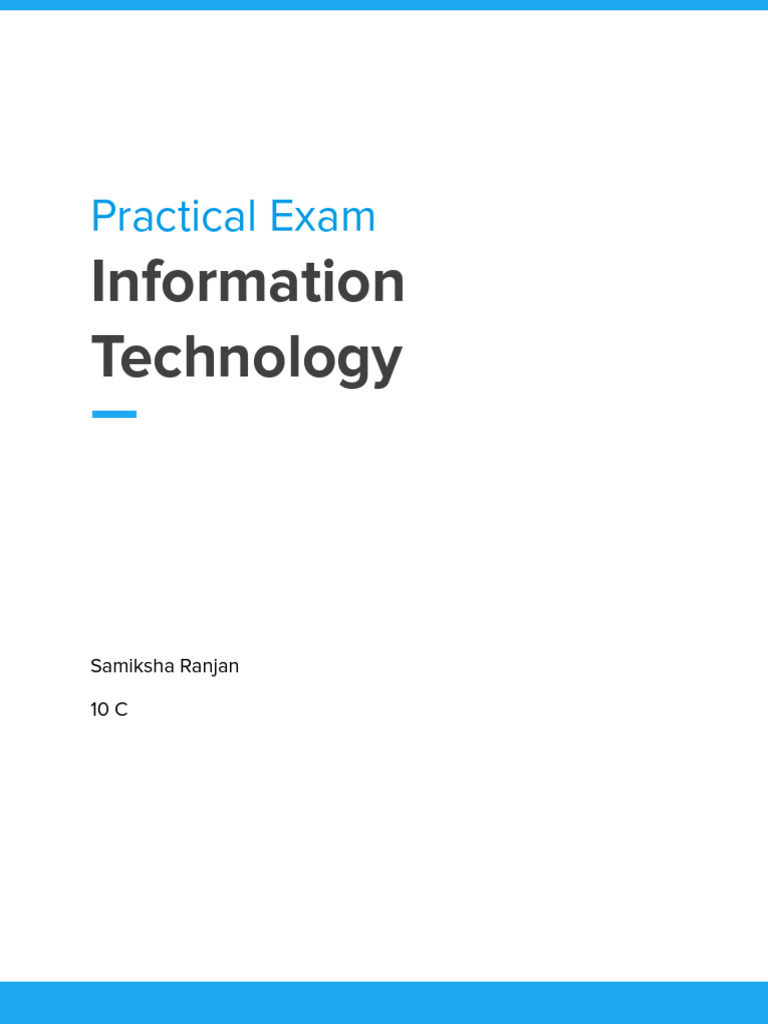 Practical Exam | PDF