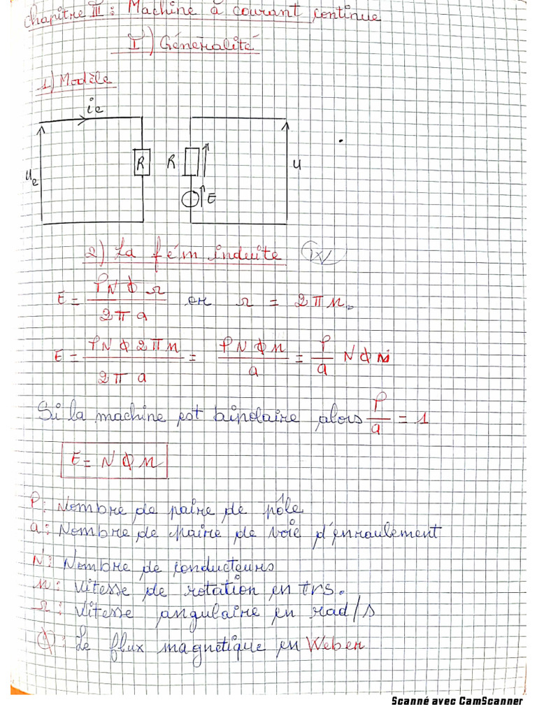 Cours sur le Moteur a Courant Continu (MCC)-1 | PDF