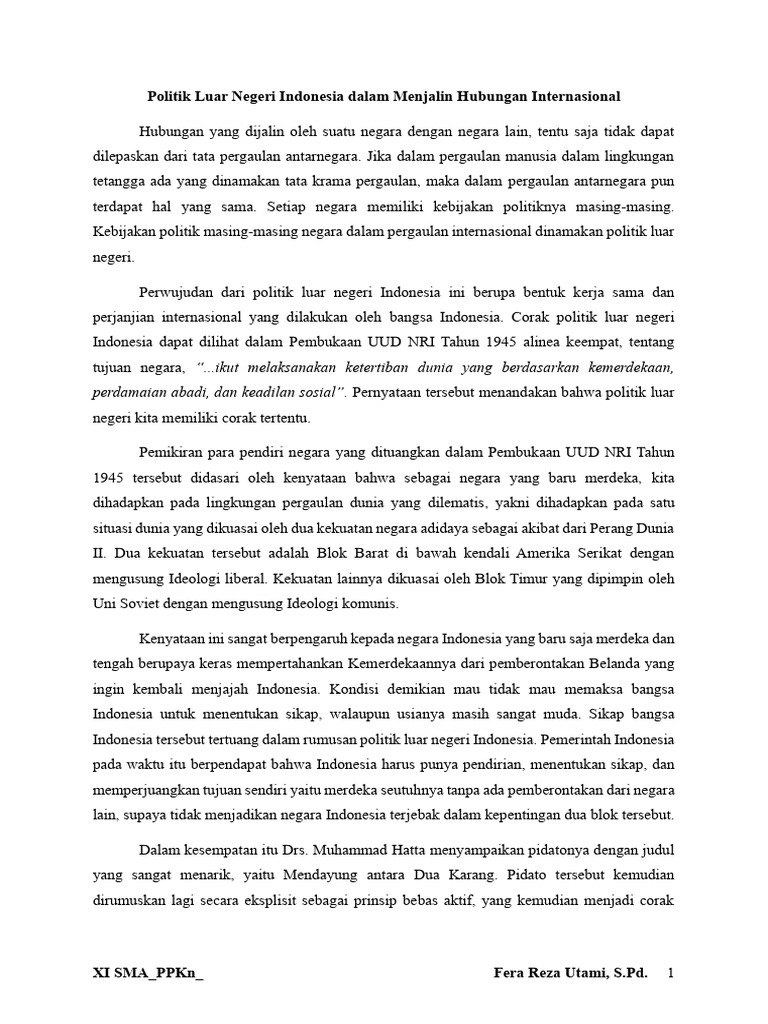 Materi XI PPKn Poligri | PDF