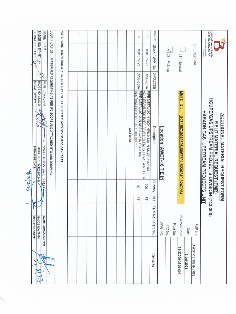 Awat-16 FMR | PDF