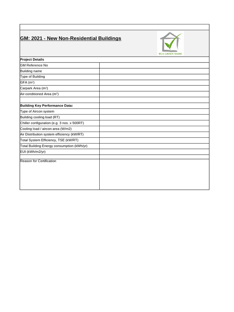Green Mark 2021: Non-Residential Buildings | PDF | Volatile Organic ...