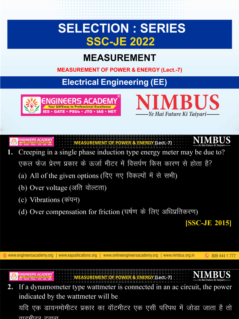 7. Measurement 25.09.2022 (Lect-7) | PDF