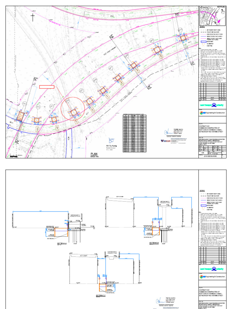ERSS & Excavation Works Setting Out Points DP4 (For QPS) - 16feb2024 | PDF