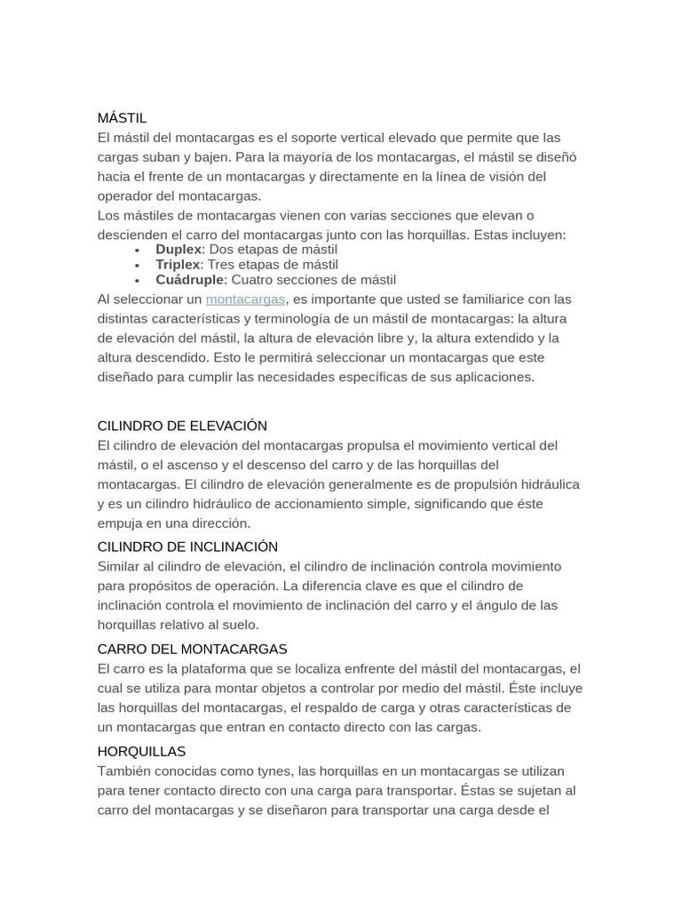 MASTIL | PDF | Máquina elevadora | Neumático