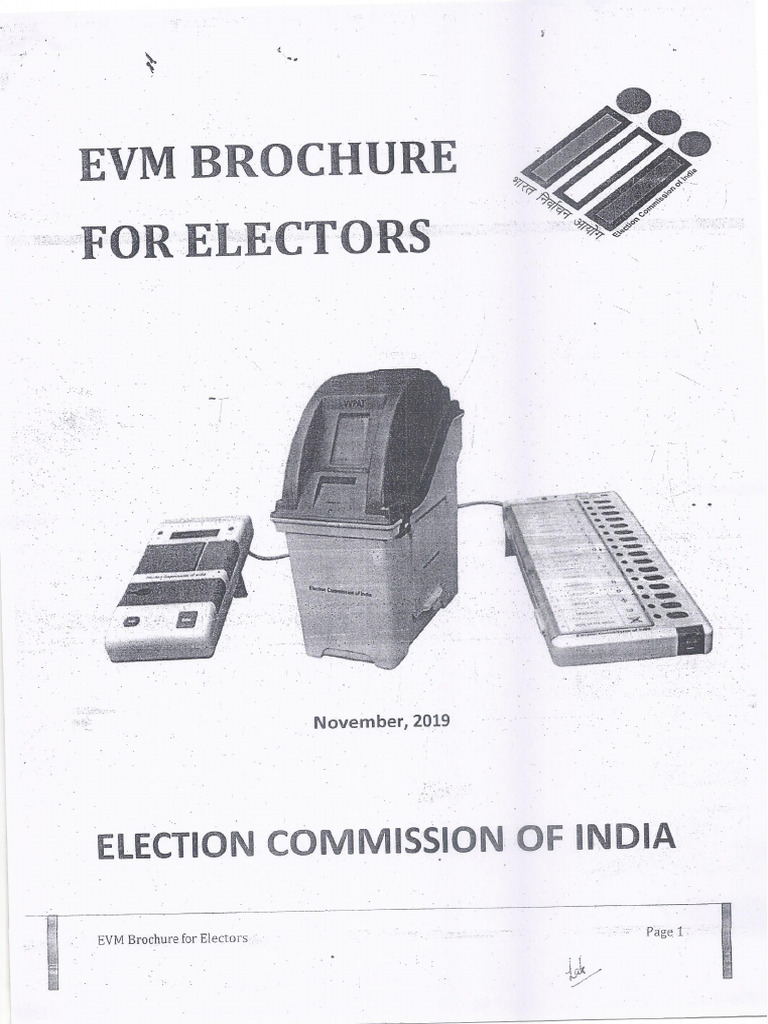 Evm Brouchure For Electors | PDF