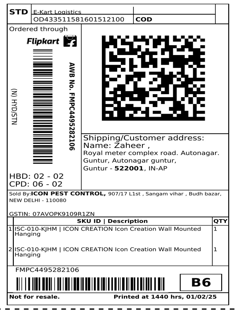 Flipkart-Labels-01-Feb-2025-02-40 (Cropped) | PDF