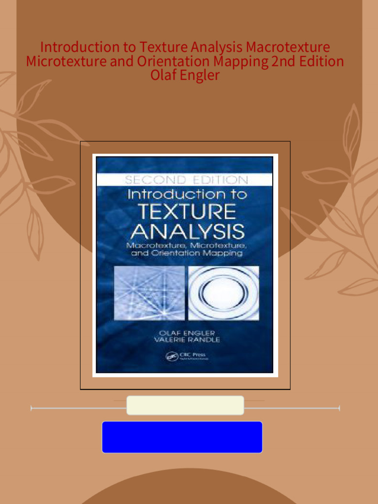 Full download Introduction to Texture Analysis Macrotexture ... Full download Introduction to Texture Analysis Macrotexture ...