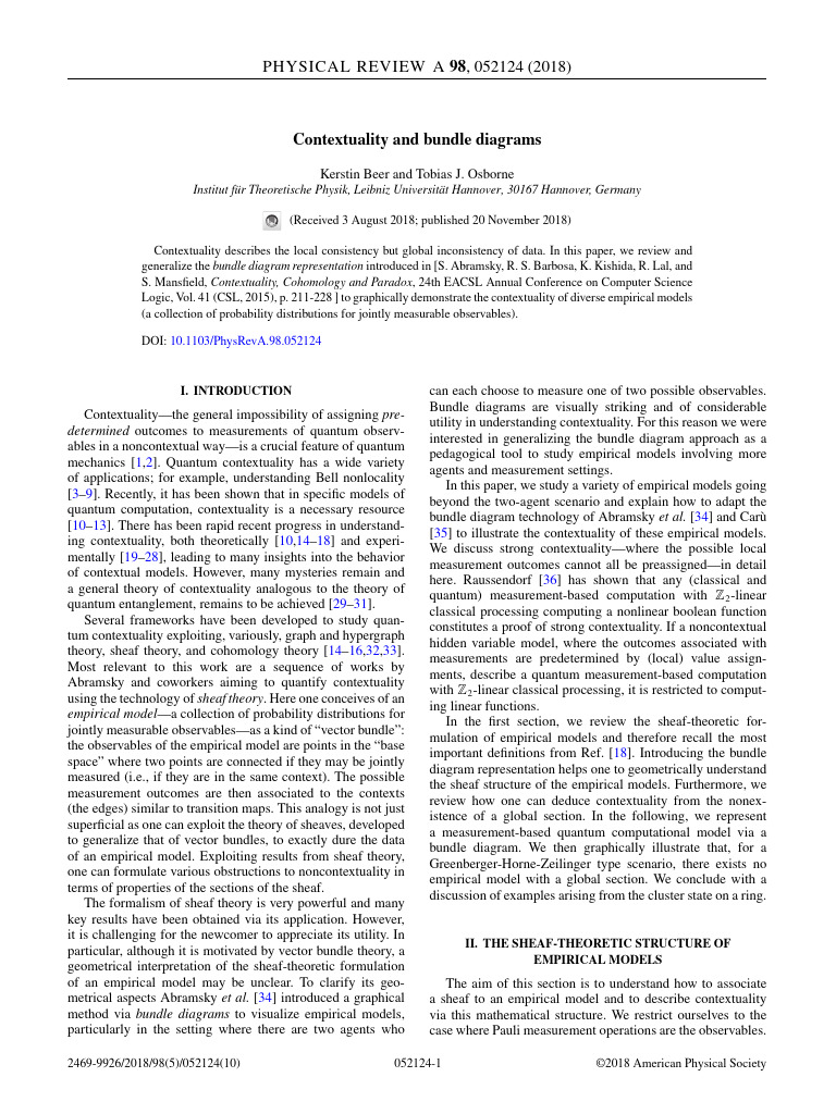 Quantum Contextuality Explained | PDF | Geometry | Mathematical Concepts