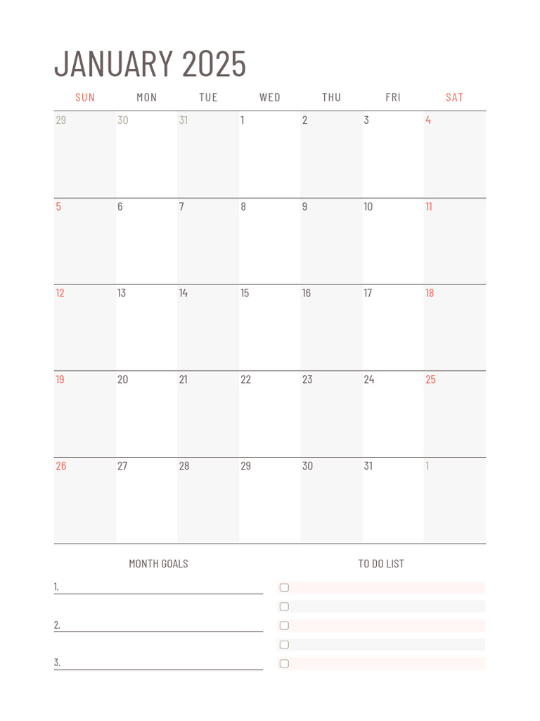 Grey and Pink Minimalist 2025 Planner | PDF