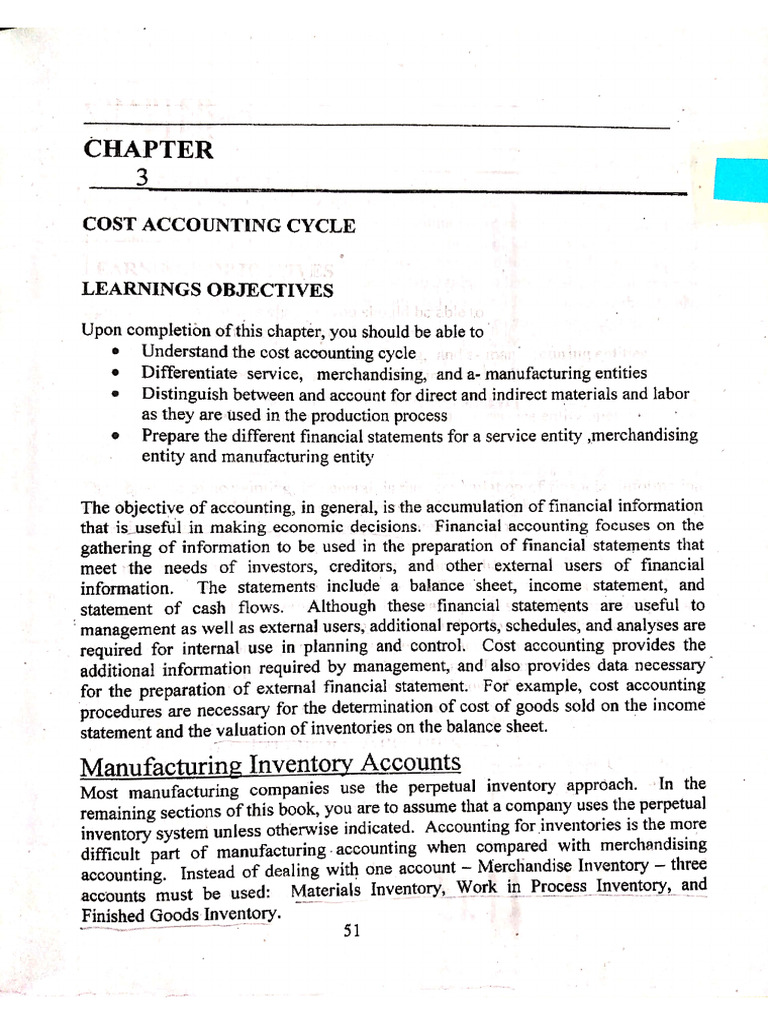 Chapter 3 (With Problems) .PDF Cost Accounting | PDF