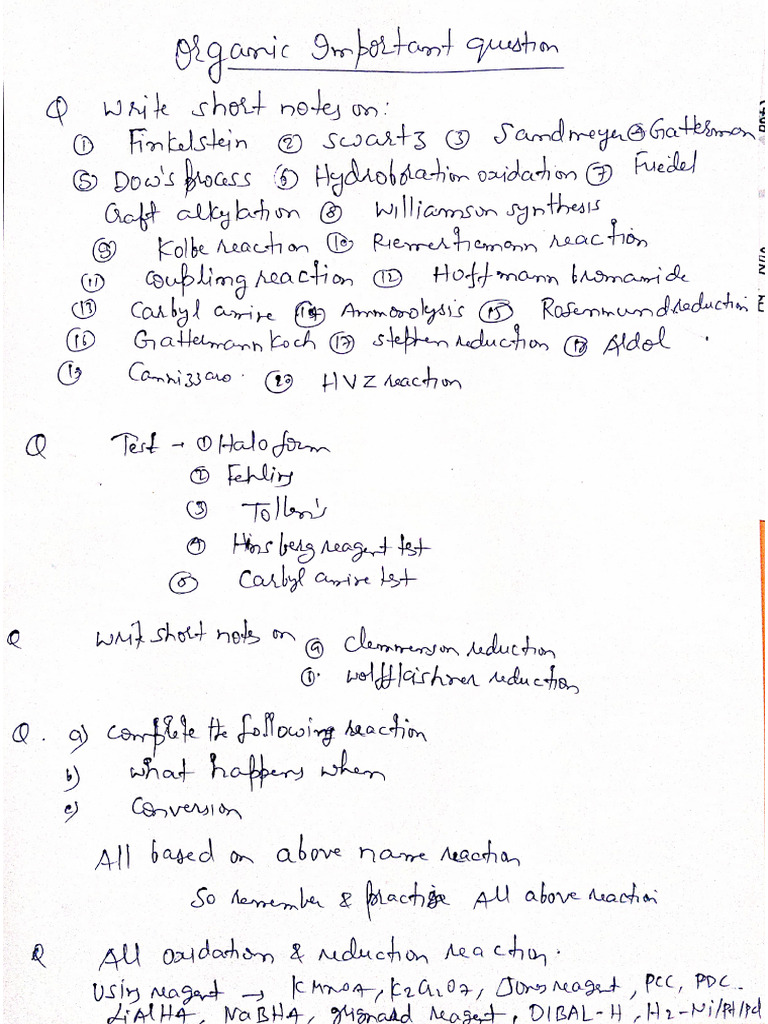 Chem Imp Questions Xii | PDF