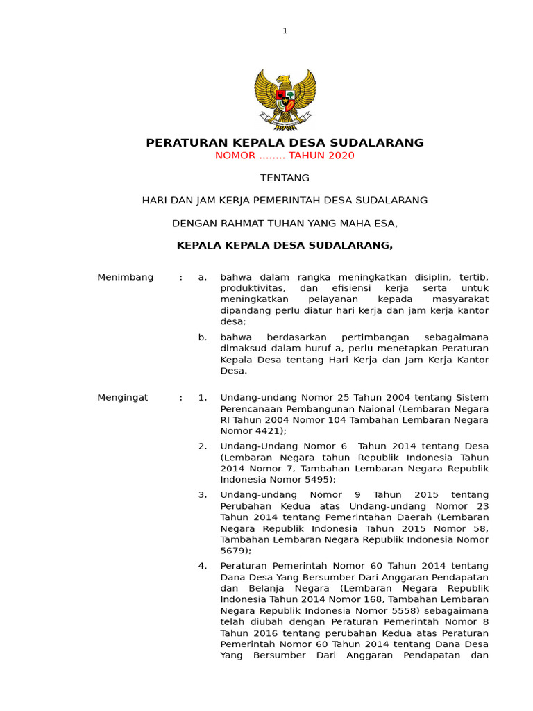 T-4 Perkades - Hari Kerja | PDF