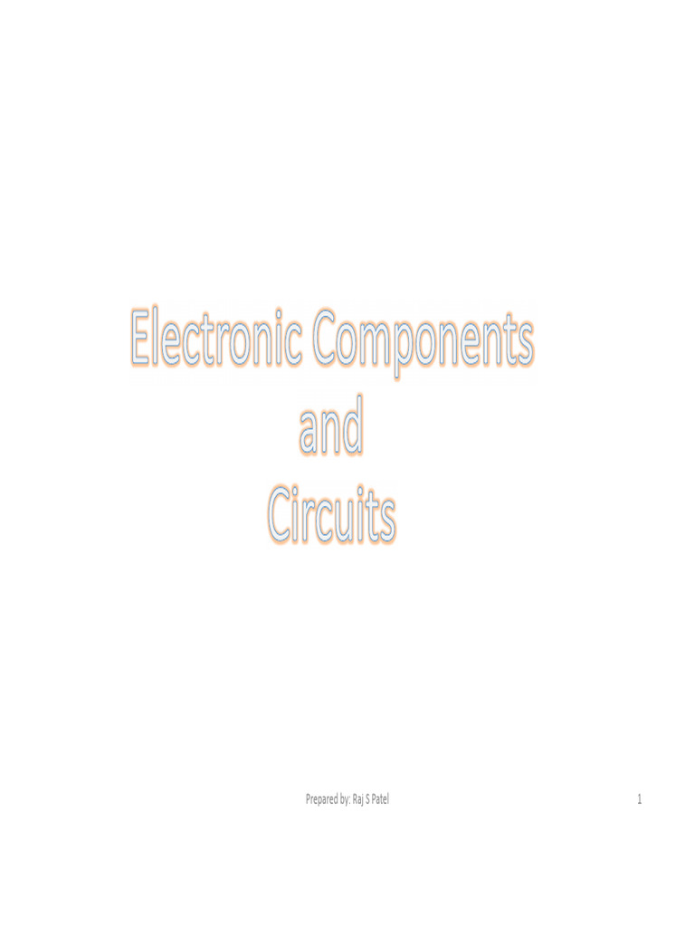 CH-5 Electronic Components and Circuits by RSP | PDF | Semiconductors ...