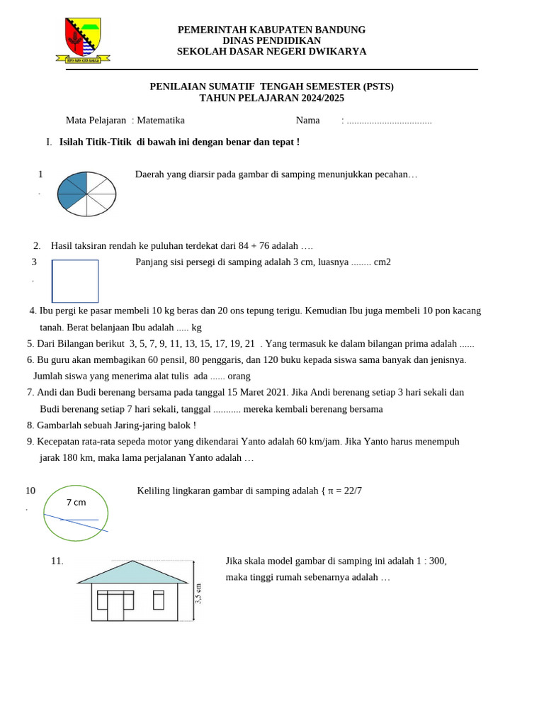 Soal Psaj Matematika | PDF
