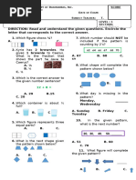 Grade 2 Patterns | PDF | Shape | Mathematics