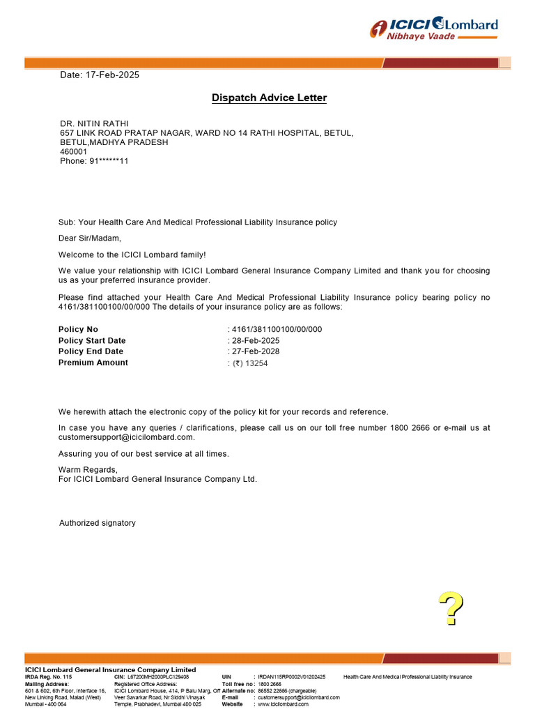 Dr Nitin | PDF | Insurance | Private Law