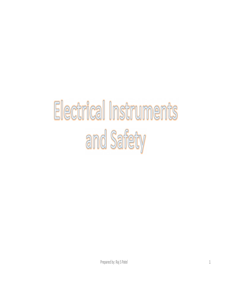 CH-4 Electrical Measuring Instrument | PDF | Fuse (Electrical ...