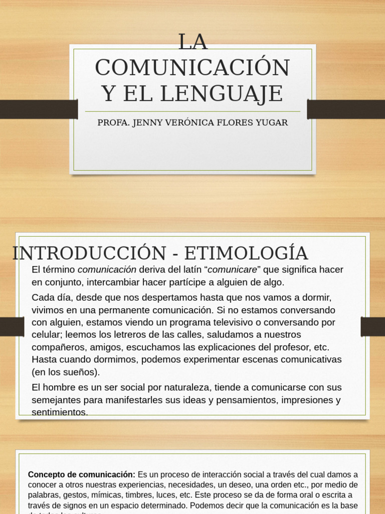 Diapositivas de La Comunicación 3ro Sec | PDF | Comunicación | Comunicación no verbal