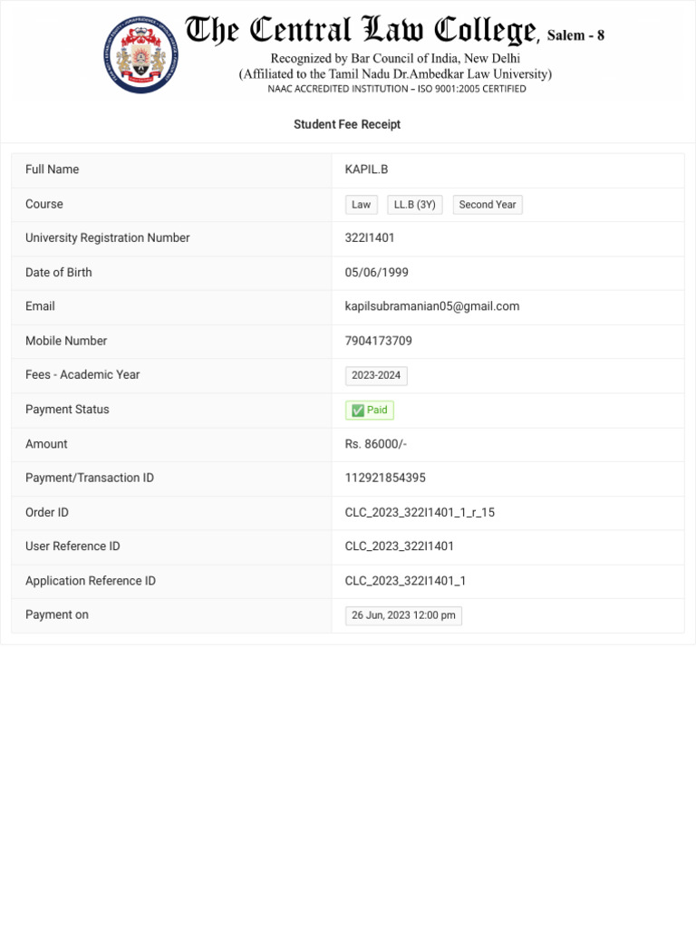 Application - CLC | PDF