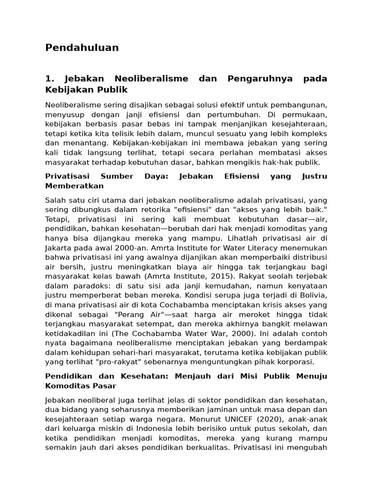 Jebakan Neoliberal | PDF