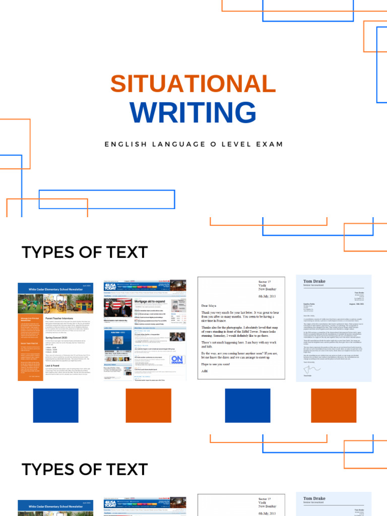 Situational Writing Guide for Sec 2 | PDF