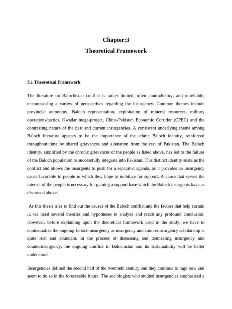 Chapter 3 theoritical framework | PDF | Insurgency | Society