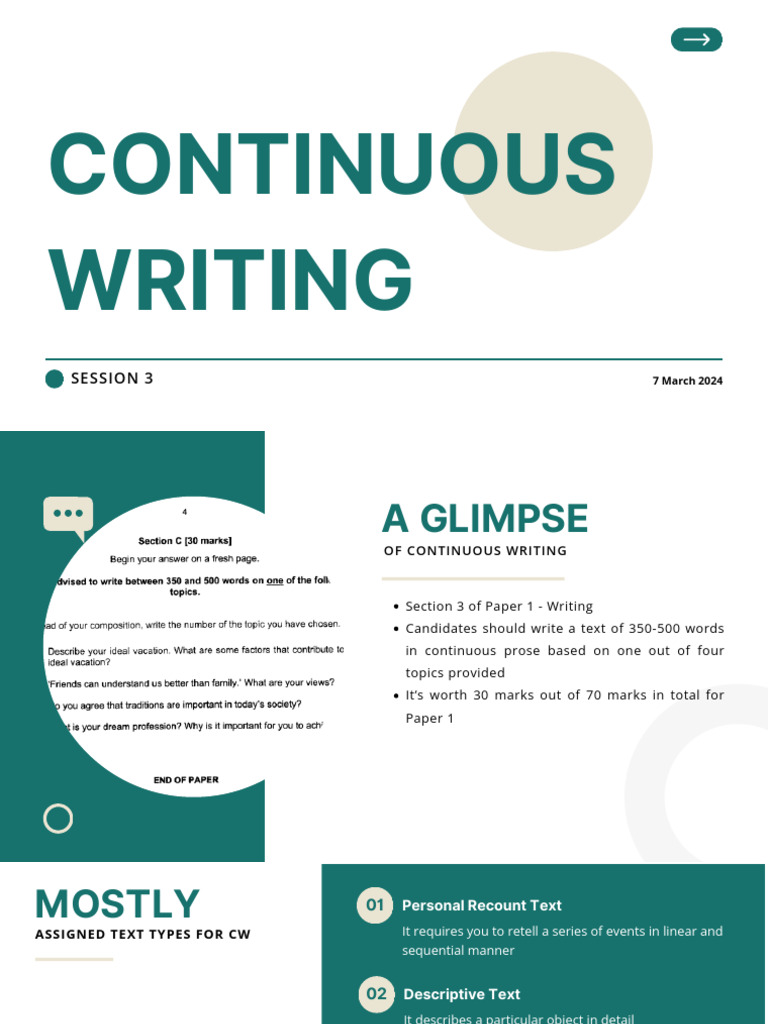 Session 3 - Continuous Writing | PDF | Singapore | World Politics