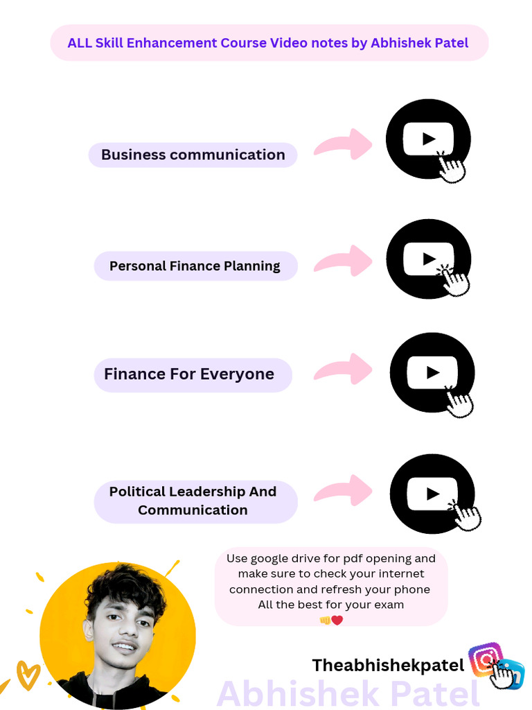 ALL Skill Enhancement Course Video notes by Abhishek Patel | PDF