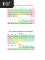 Updated Hospital Duty Roster | PDF