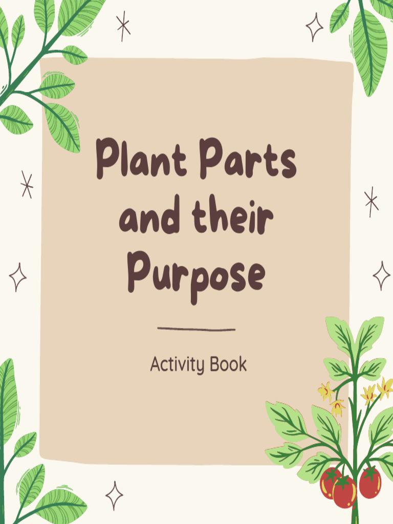 Parts of A Plant Activity Story Book | PDF
