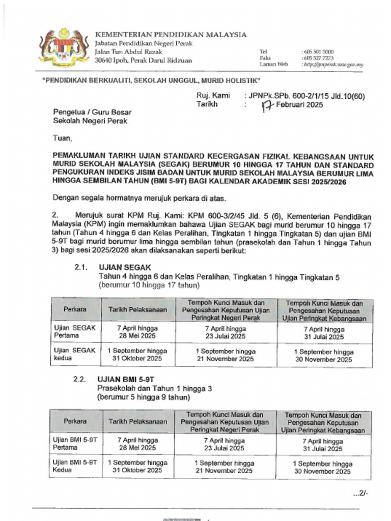 Segak Bmi T5-9 | PDF