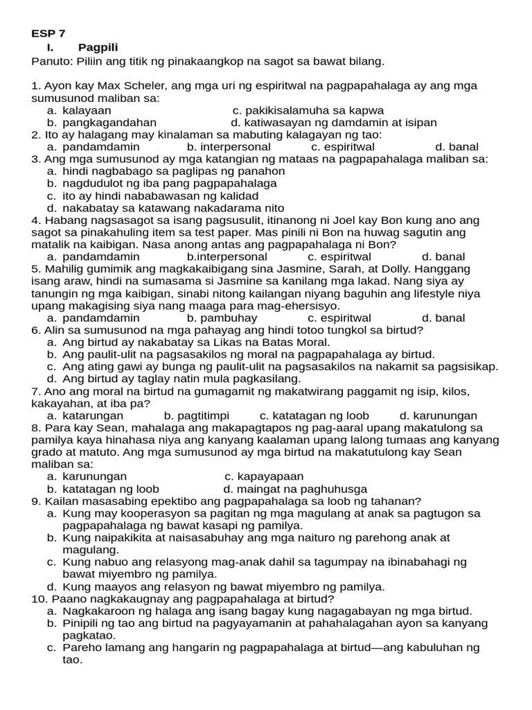 Q3 PSS Esp Grade7 | PDF