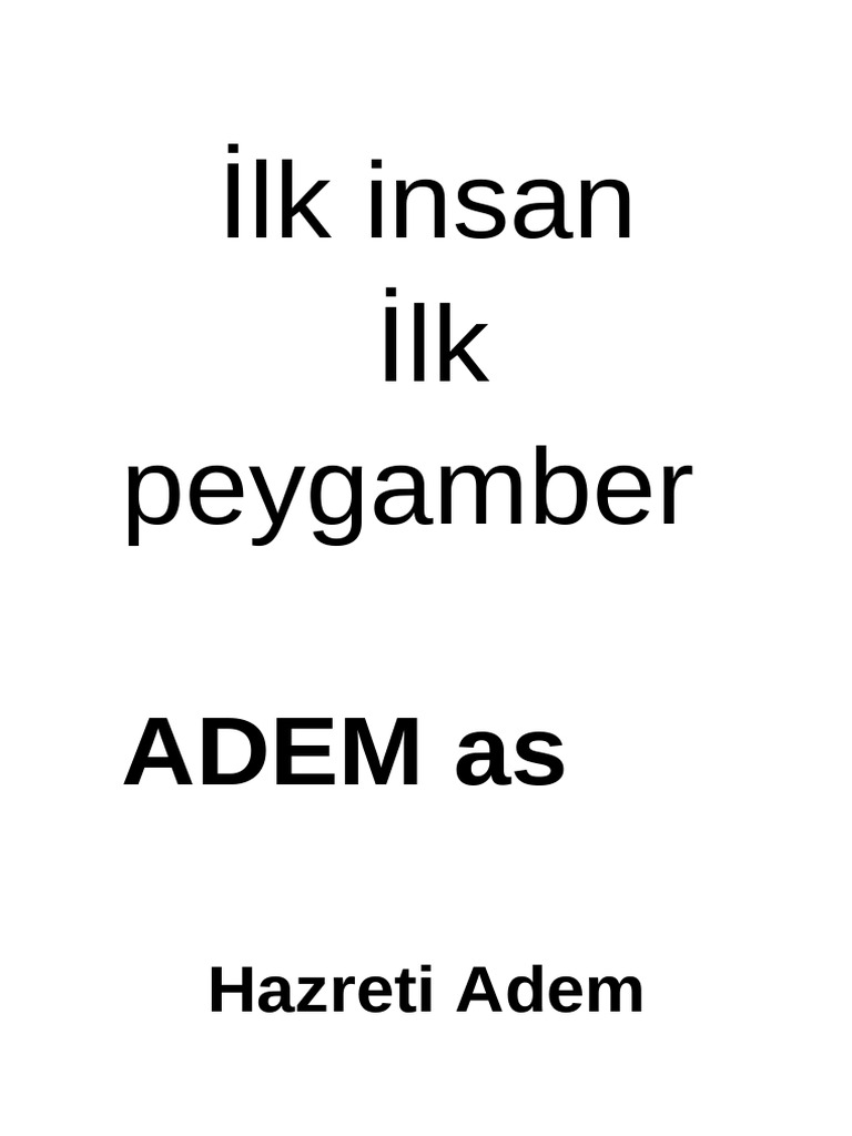HZ Adem, HZ Nuh | PDF