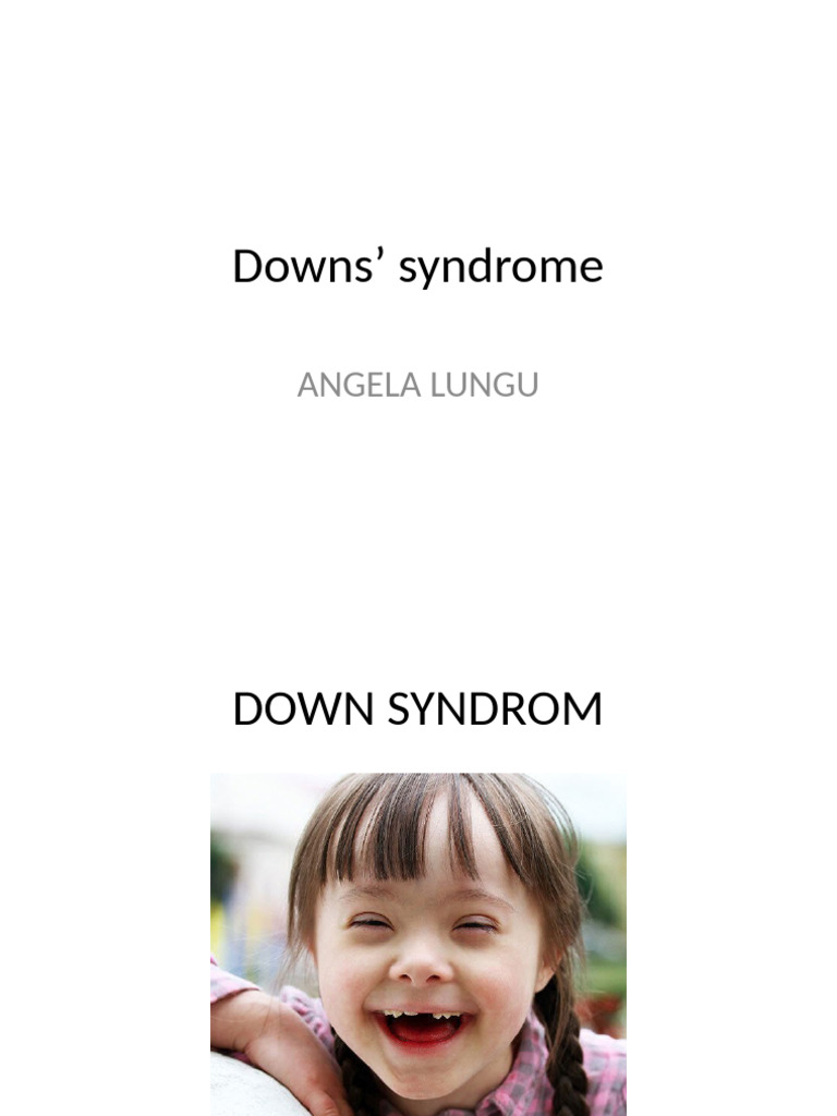 11. Downs’ syndrome | PDF | Down Syndrome | Human Diseases And Disorders