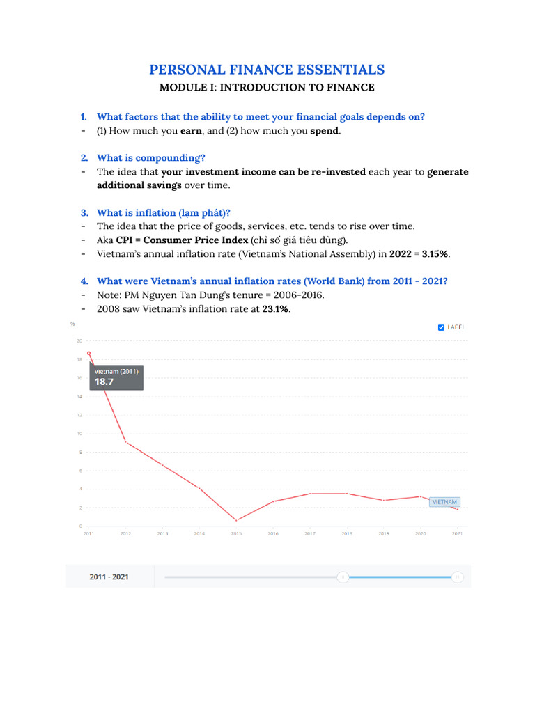McGill University - Personal Finance Essentials - Learning Notes | PDF ...