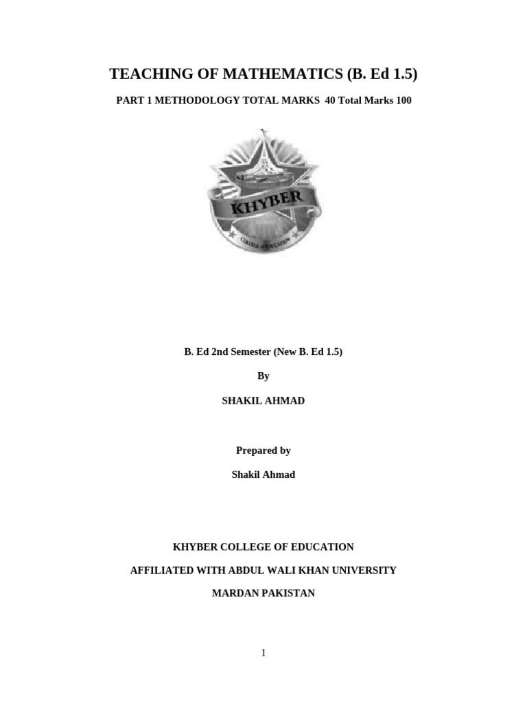 Importance of Mathematics in Education | PDF | Mathematics | Inductive ...