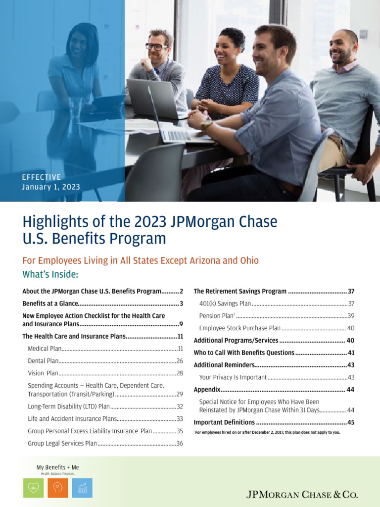 JPMorgan Chase Short-Term Disability Plan | PDF | 401(K) | Pension