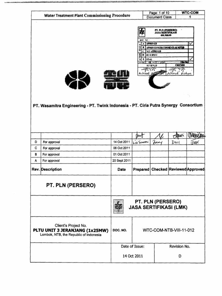 WTP System | PDF | Valve | Pump